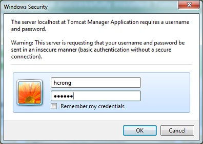 Verifying Tomcat 7 Server