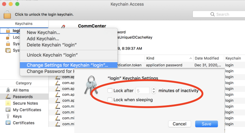 "X" App Wants to Use "login" Keychain