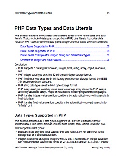 Full Version in PDF/EPUB: PHP Tutorials