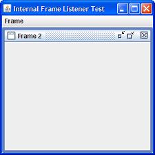 javax.swing.InternalFrameListener - Internal Frame Listener Interface
